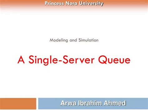 Ppt Modeling And Simulation A Single Server Queue Powerpoint