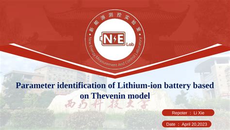 Pdf Parameter Identification Of Lithium Ion Battery Based On Thevenin