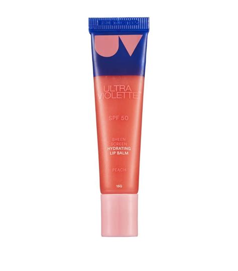 Spf Lip Balm Hydrating Lip Balm Spf 50 Broad Spectrum Peach Colors Violet Vitamin E