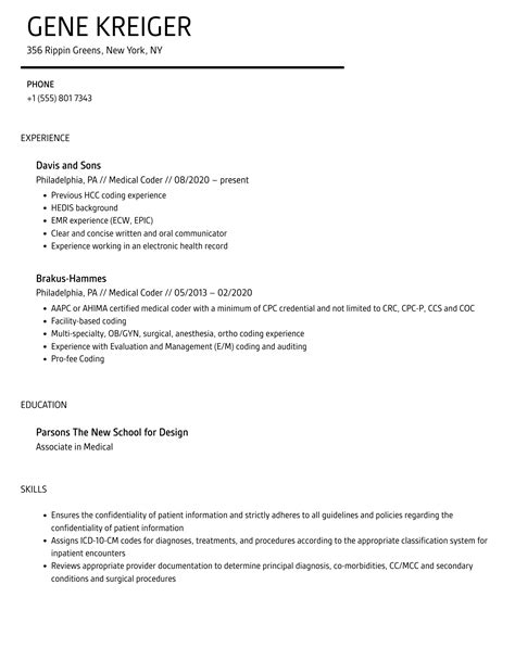 Medical Coder Resume Samples Velvet Jobs