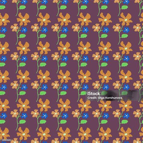 작은 꽃에 심플한 귀여운 패턴 초라한 세련된 밀레플뢰르 드레스 제조 배경 화면 인쇄 선물 랩 및 스크랩 북을위한 꽃 원활한 배경