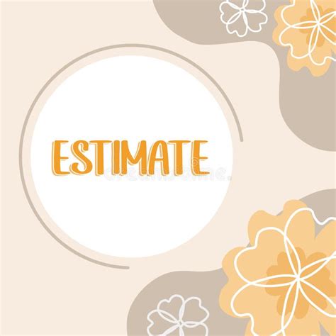 Text Caption Presenting Estimate Conceptual Photo Calculate Or Assess Approximately The Value