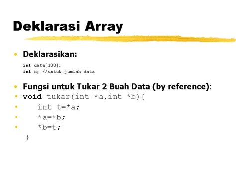 Struktur Data 3 Sorting Array Sorting Pengurutan Data
