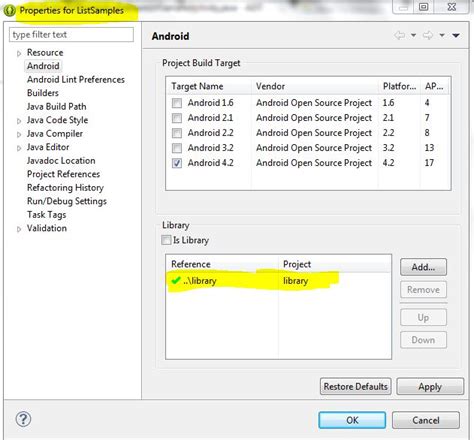 Android Include Java Project As Library Stack Overflow