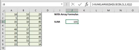 A New Dimension Building Excel Models Array Formulas