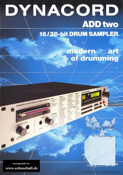 Dynacord Add Two Drum Sampler Prospekt 1989 Seite 1