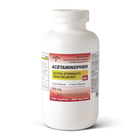 Medline Acetaminophen Extra Strength Caplets Otc22110