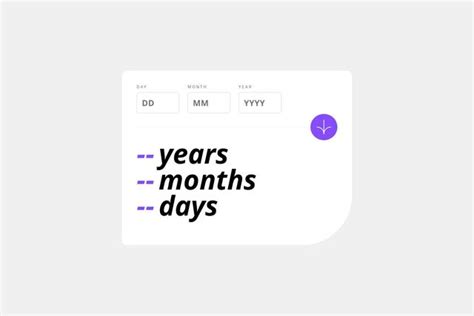 Frontend Mentor Responsive Age Calculator Website Made With Html Css