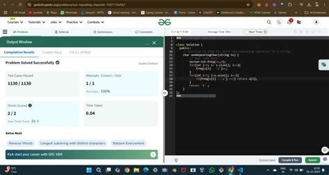 gfg160 daysofcodechallenge problem dsa gfg geeksforgeeks gfg160