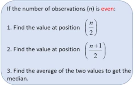Formula For Odd Number Median