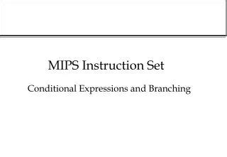 PPT MIPS Instruction Set Architecture PowerPoint Presentation Free Download ID 5674747