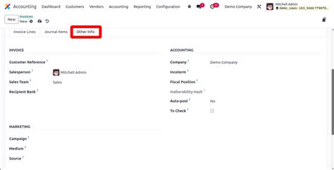 Customer Invoices In Odoo 17 Accounting Odoo V17 Enterprise Edition Book