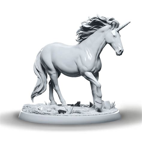 Unicórnio Unicorn Celestial Large Celestial Miniatura Sem Pintura