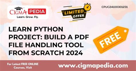 Learn Python Project Build A Pdf File Handling Tool From Scratch 2024 Free Udemy Course