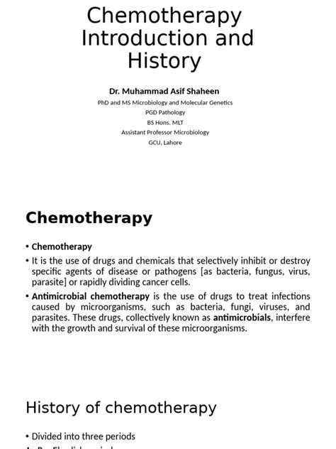 Introduction And History Of Chemotherapy Pdf Penicillin Antimicrobial