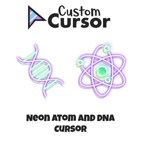Neon Atom And Dna Cursor Custom Cursor Neon Atom Neon Dna
