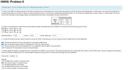 Solved Hw09 Problem 8 Problem Value 7 Point5 Problem
