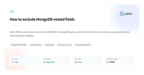 How To Exclude Mongodb Nested Fields Labex