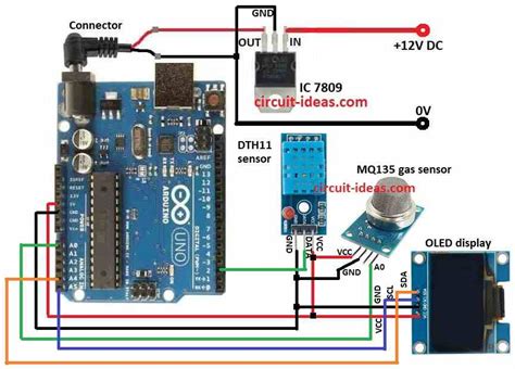Arduino Based Air Quality Monitoring Circuit Circuit Ideas For You