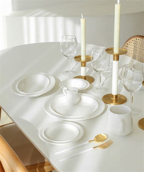 오하이 시라쿠스 메이플 화이트 플레이트 카페접시 테이블웨어 디저트 파스타접시 커피잔세트 에이블리