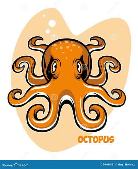 Octopus 向量例证 插画 包括有 本质 眼睛 礁石 孩子 地点 逗人喜爱 章鱼 水生 36104861
