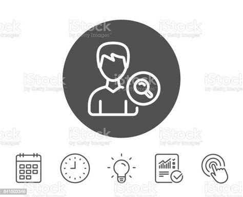 검색 사용자 선 아이콘입니다 남자 프로필 로그인 하십시오입니다 검색에 대한 스톡 벡터 아트 및 기타 이미지 검색 경영자 고급 Istock