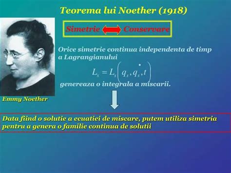 Ppt Teorema Lui Noether 1918 Powerpoint Presentation Free Download