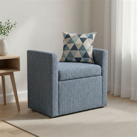 Ebern Designs Upholstered Storage Ottoman Chair With Arms 26