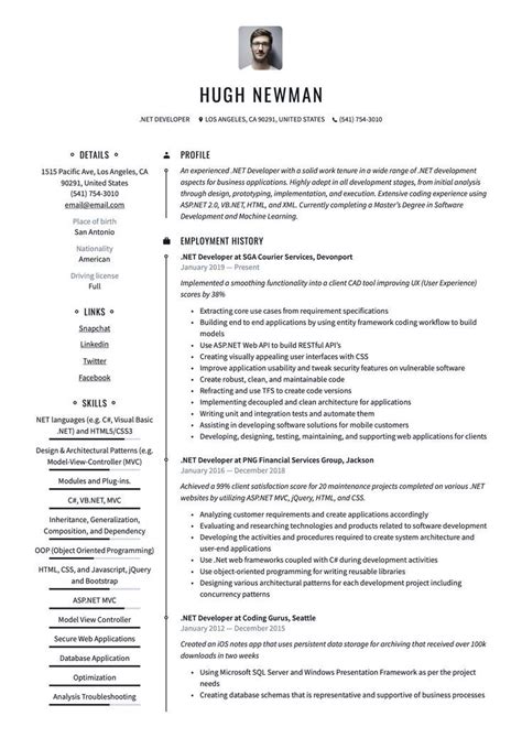 Net Developer Resume Example Resume Examples Guided Writing Resume Net Developer Resume Example Resume Examples Guided Writing Resume