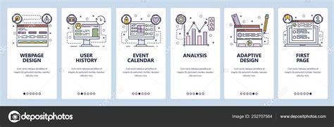 mobile app onboarding screens webpage and landing design user profile