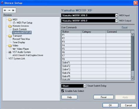 MOTIF XF USB MIDI Setup Windows YamahaSynth