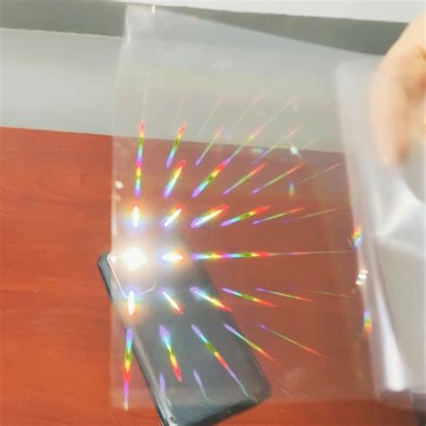 Adhesive Diffraction Grating Film 13500 Linesinch Double Axis 05meter