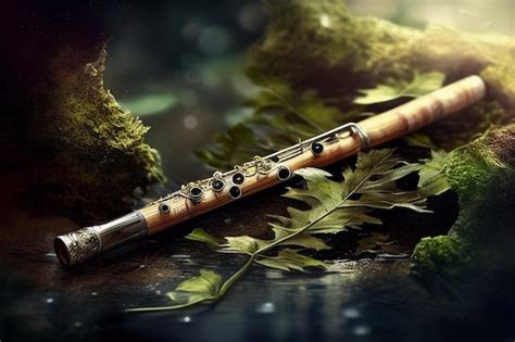 Premium Photo Flute Musical Instrument Ai Generated