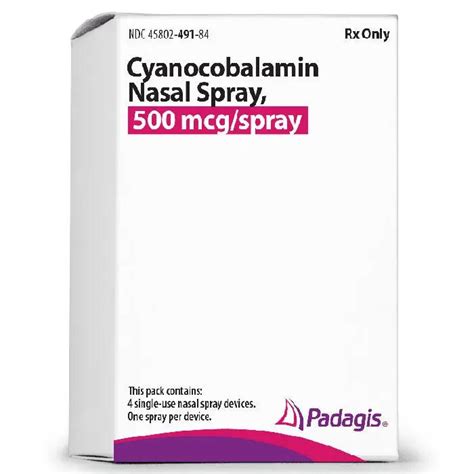 Cyanocobalamin Nasal Spray 500 Mcg Boost B12 And Energy — Mountainside