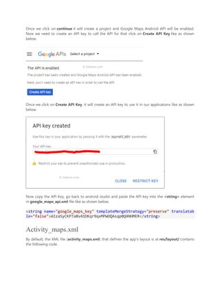 Location Based Services Android Google Maps API With Examples DOCX