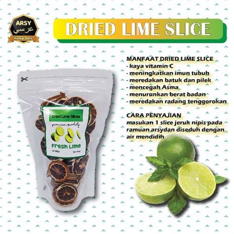 Jual G JERUK NIPIS KERING DRIED LIME SLICE PREMIUM TEA Shopee Indonesia