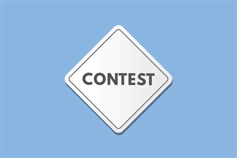 Contest Text Button Contest Sign Icon Label Sticker Web Buttons 23399579 Vector Art At Vecteezy
