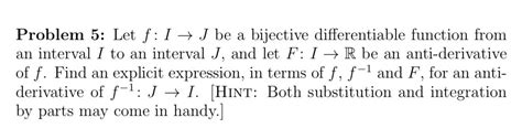 Solved Problem 5 Let Fi→j Be A Bijective Differentiable