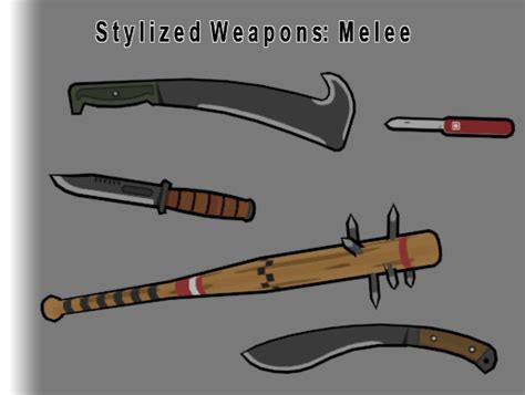 Melee Weapons 3d 무기 Unity Asset Store