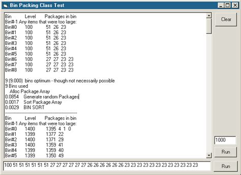 1 Dimensional Bin Sorting Code Ambytes