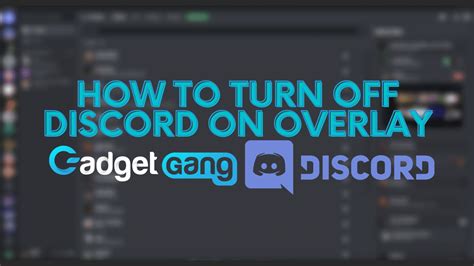 How To Turn Off Discord Overlay 2022 Gadgetgang