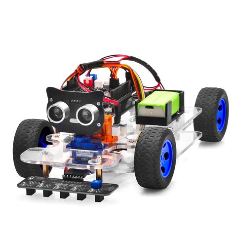 OSOYOO Robot Rc Smart Car DIY Kit To Build For Adults Teens With Servo Power Steering Motor