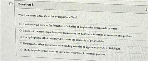 Solved Question 8which Statement Is True About The
