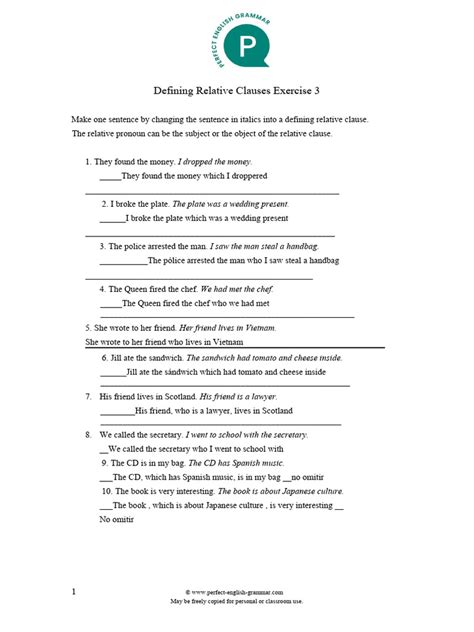 Relative Clauses Pdf Syntax Linguistics