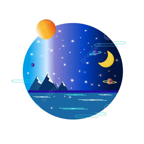 태양과 달 배경 텀블러