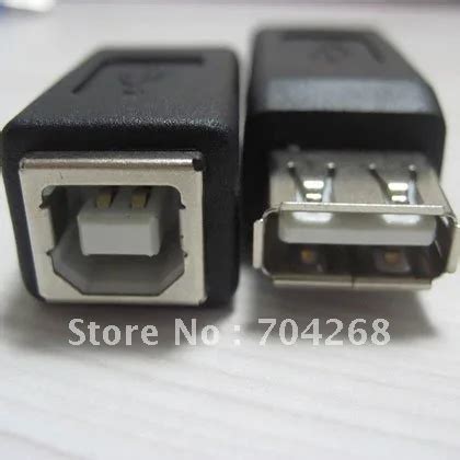 Pcs Lot USB A Female To B Female Printer Print USB Port Converter Adapter Connector Retail