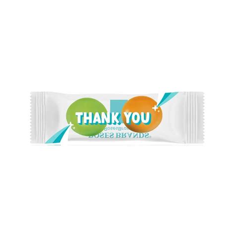 Thank You Chocolate Mints Packets Assorted 1000 Piece Case Candy Store
