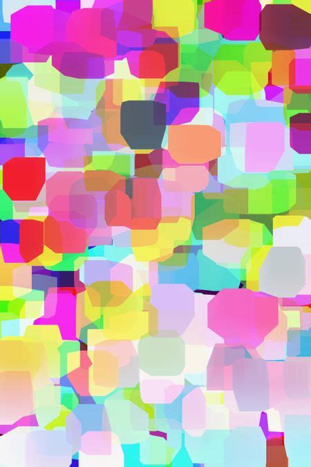 Multicolored Abstract Of Overlapping Polygons With A Three Dimensional