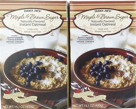 Trader Joes Maple Brown Sugar Oatmeal Trader Joes Instant Oatmeal