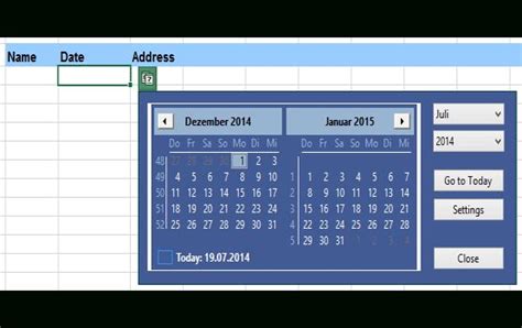 Excel Date Picker A Pop Up Calendar For Excel 2024